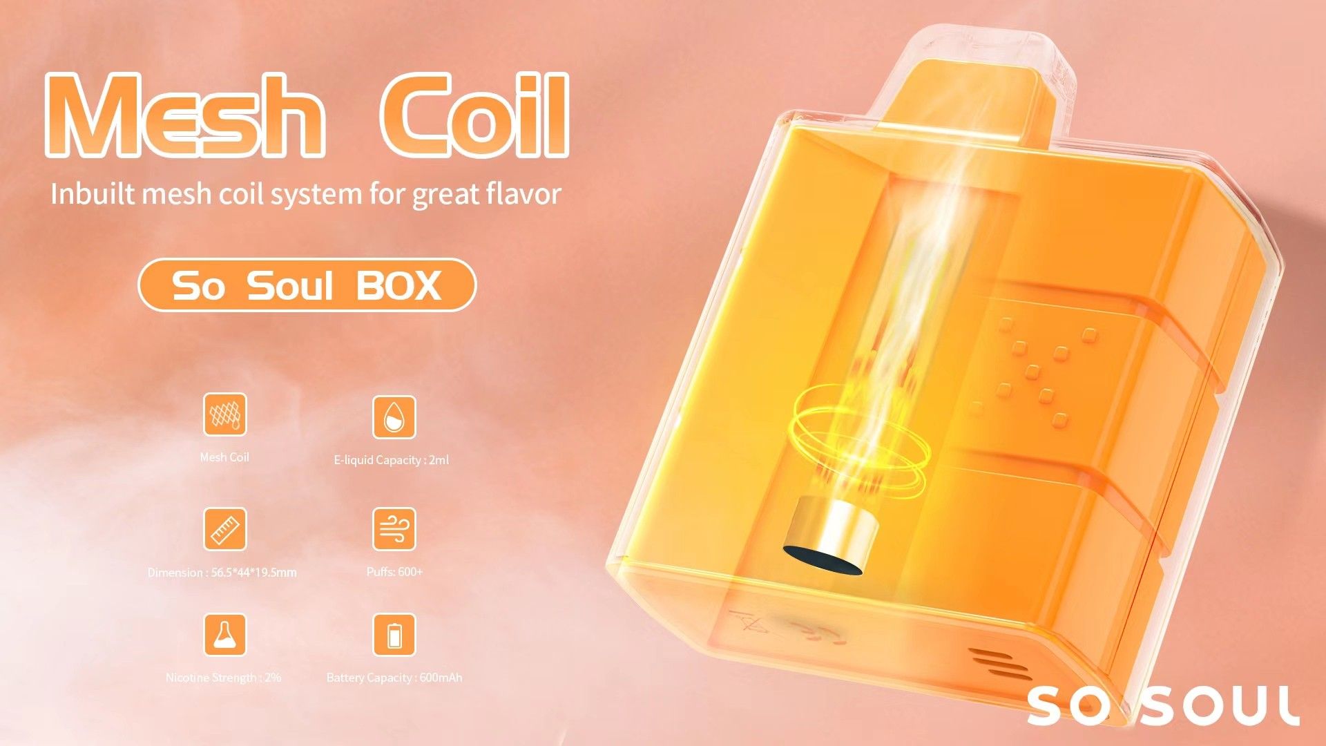 So Soul unveils new mesh coil disposable vapes - Asian Trader ...