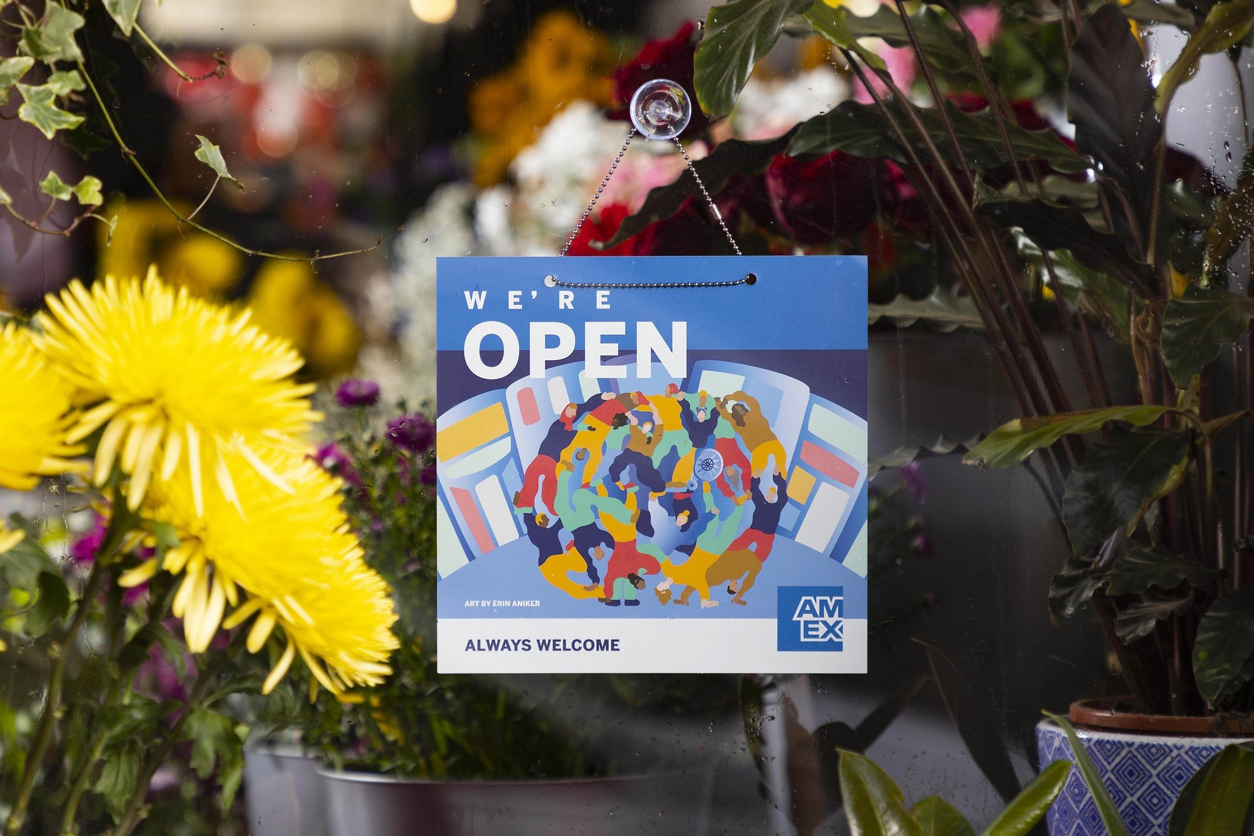American Express offers bespoke merchant signage from London artist ...