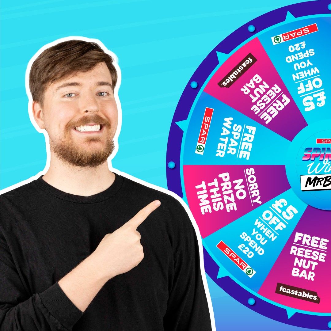 SPAR Spinner Winner campaign, exclusive Feastables chocolate bars ...